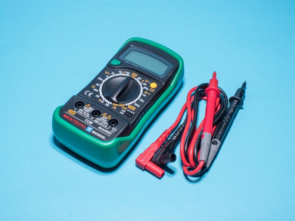 What does a multimeter show?