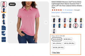 Aliexpress clothing sizes chart