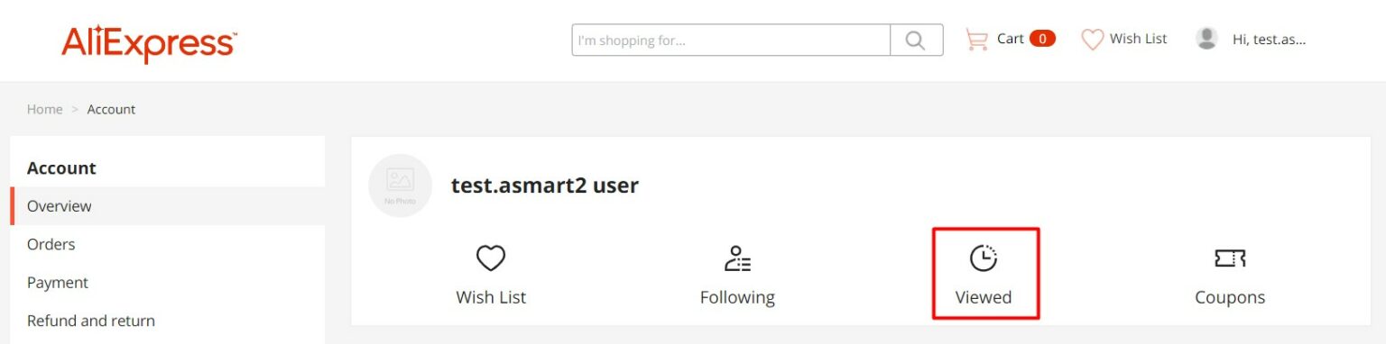 AliExpress browsing history - Where to find, how to view, and clear