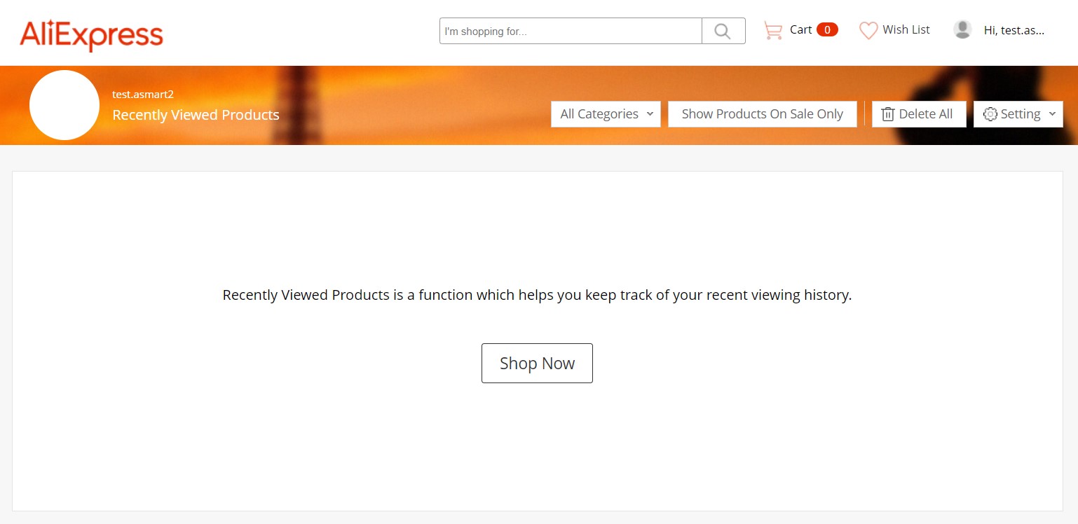 AliExpress browsing history - Where to find, how to view, and clear