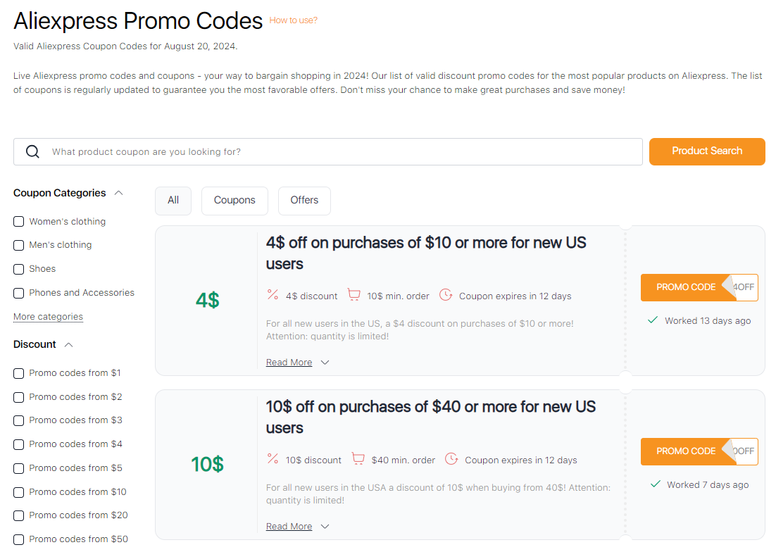 How to get Aliexpress promo code and where to enter it?