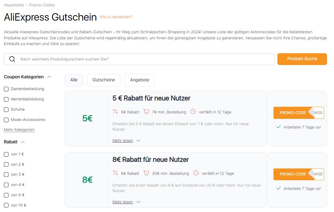 Wie man Aliexpress-Gutscheine verwendet