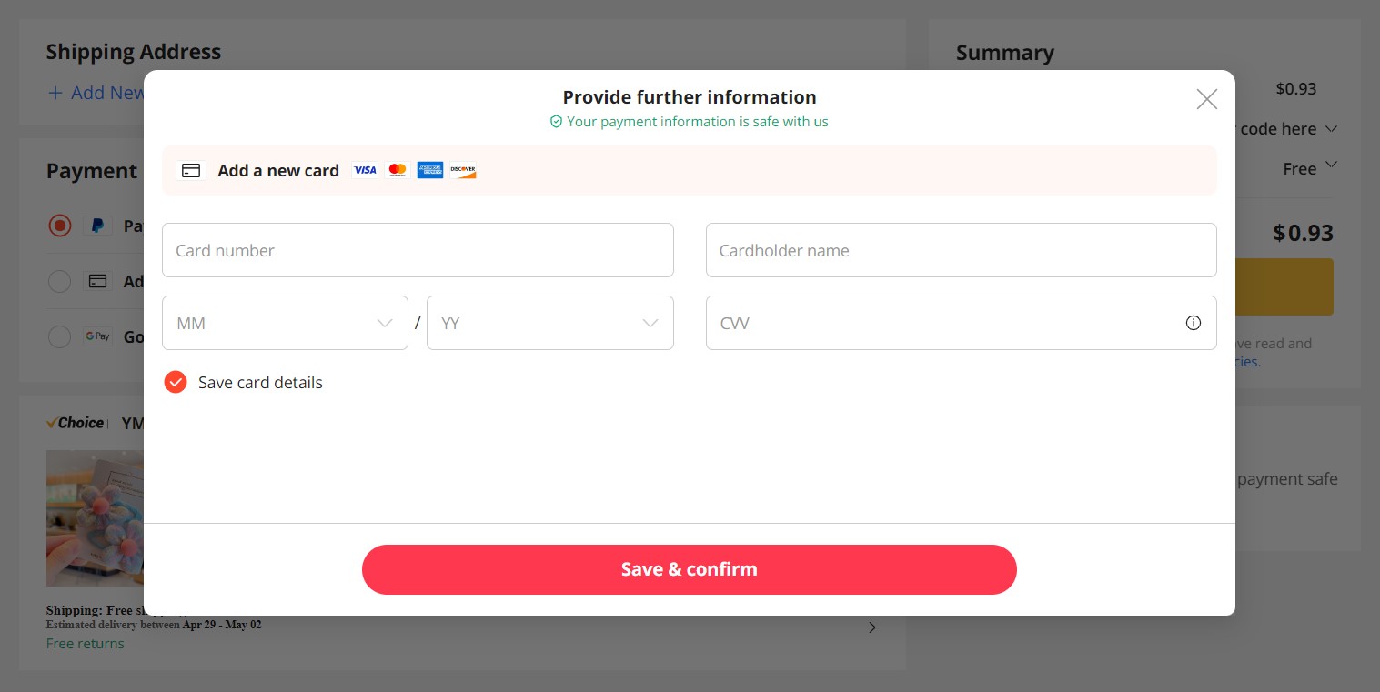 Aliexpress payment methods in 2025