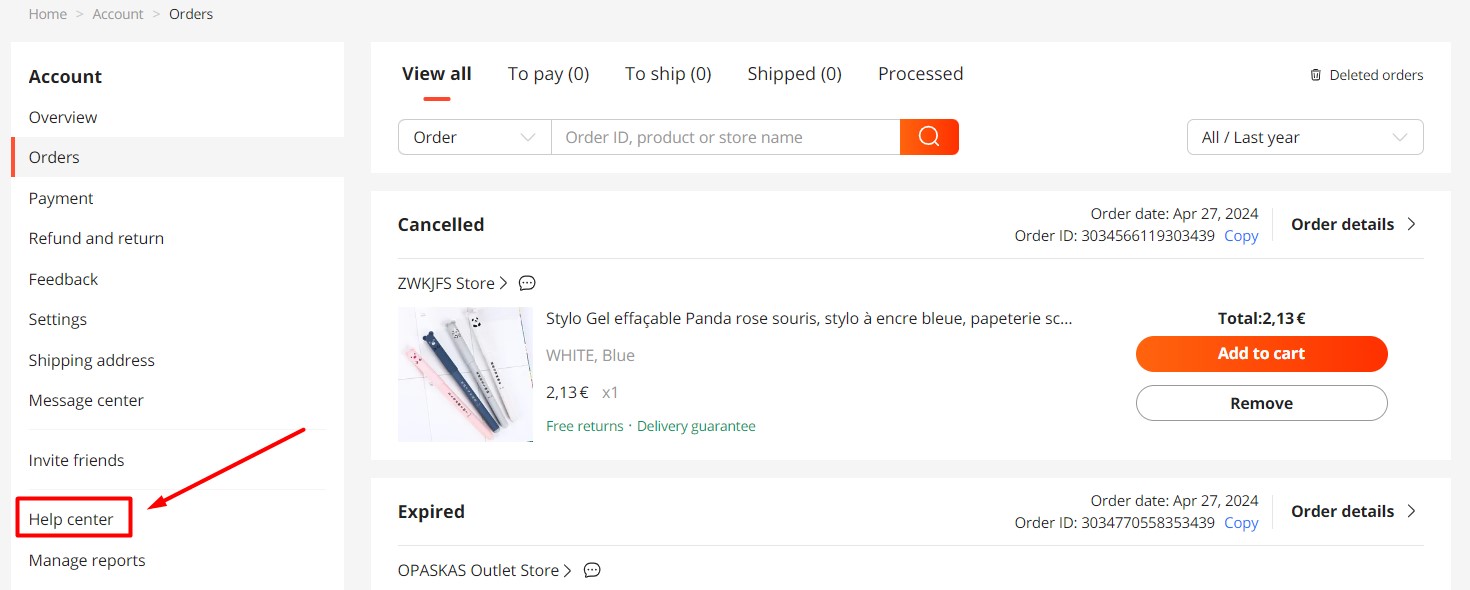 How to file a complaint on Aliexpress