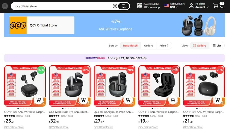 How to find a store on Aliexpress