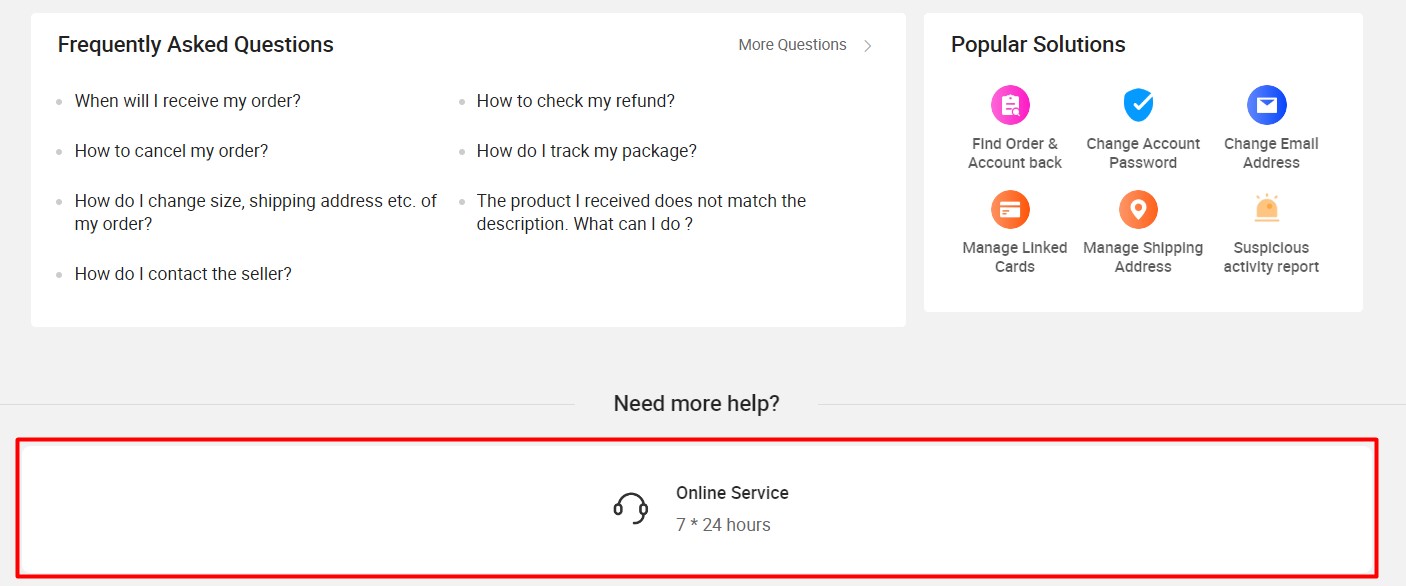 How to contact Aliexpress technical support team